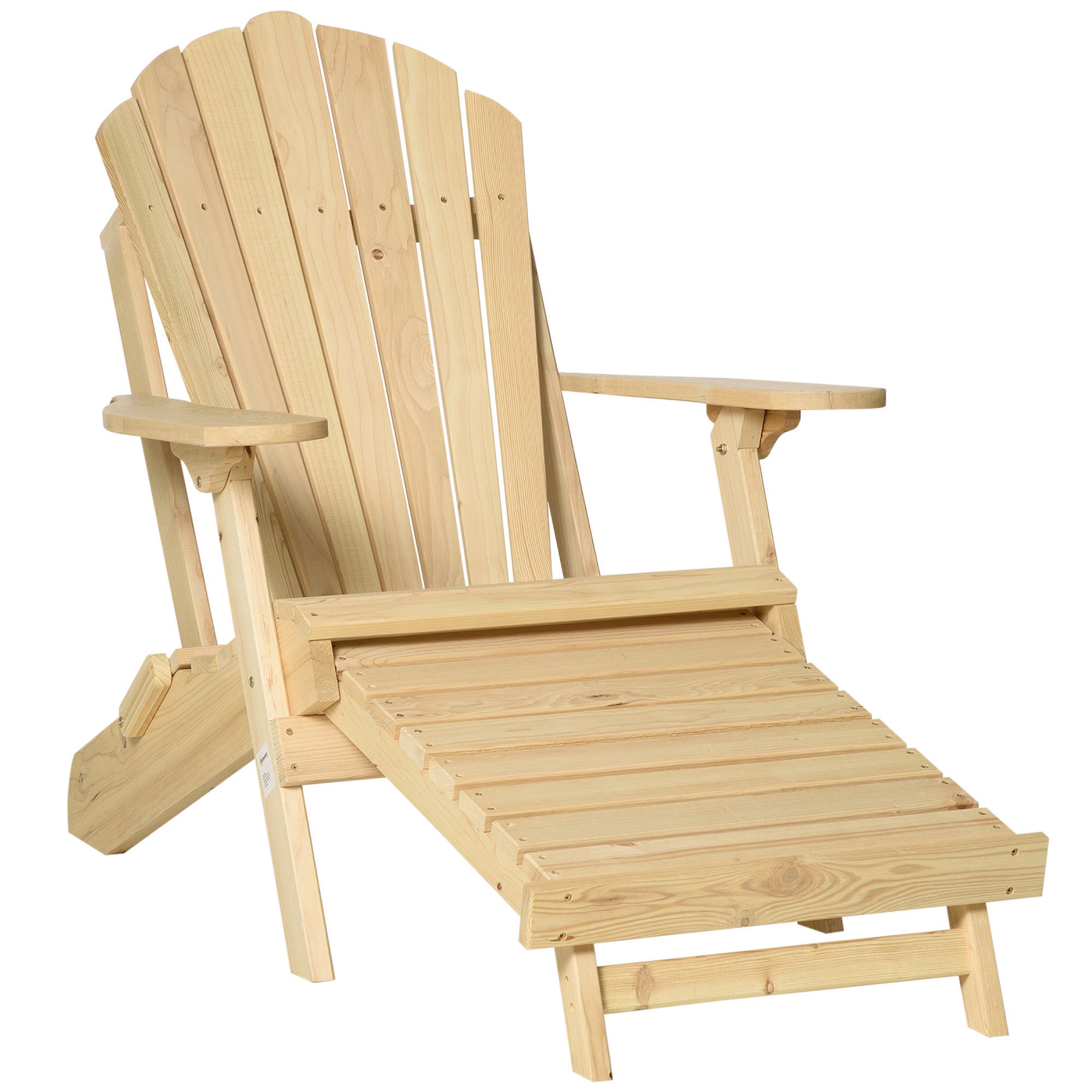 Adirondack stol, foldbar adirondack stol i træ. udendørs havestol med ...